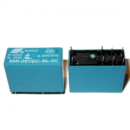 RELE 12Vdc 2 SCAMBI SMI-12VDC-SL-2C 5A